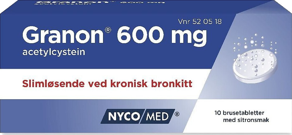 Granon 600 mg brusetabletter 10 stk » Best Pris på Prisradar.no