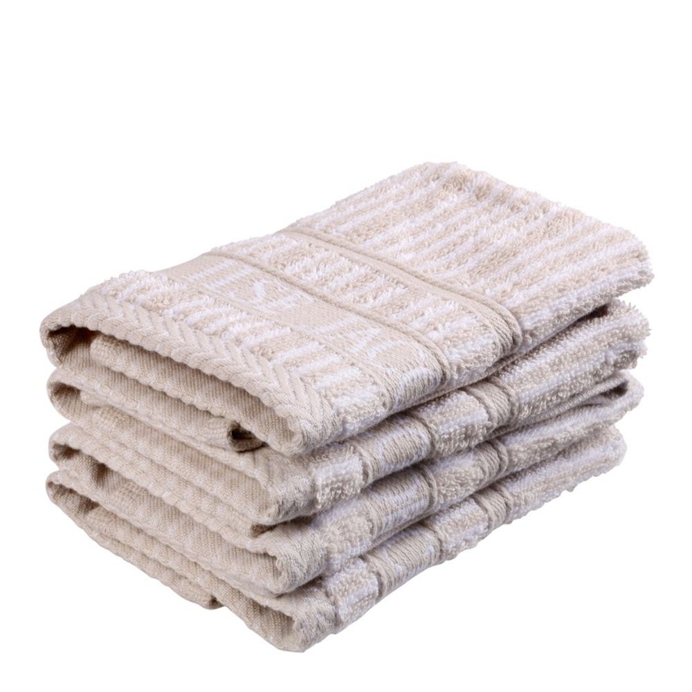 Home By Ilse Jacobsen Bath Collection vaskeklut 30x30 cm 4 stk sand ...