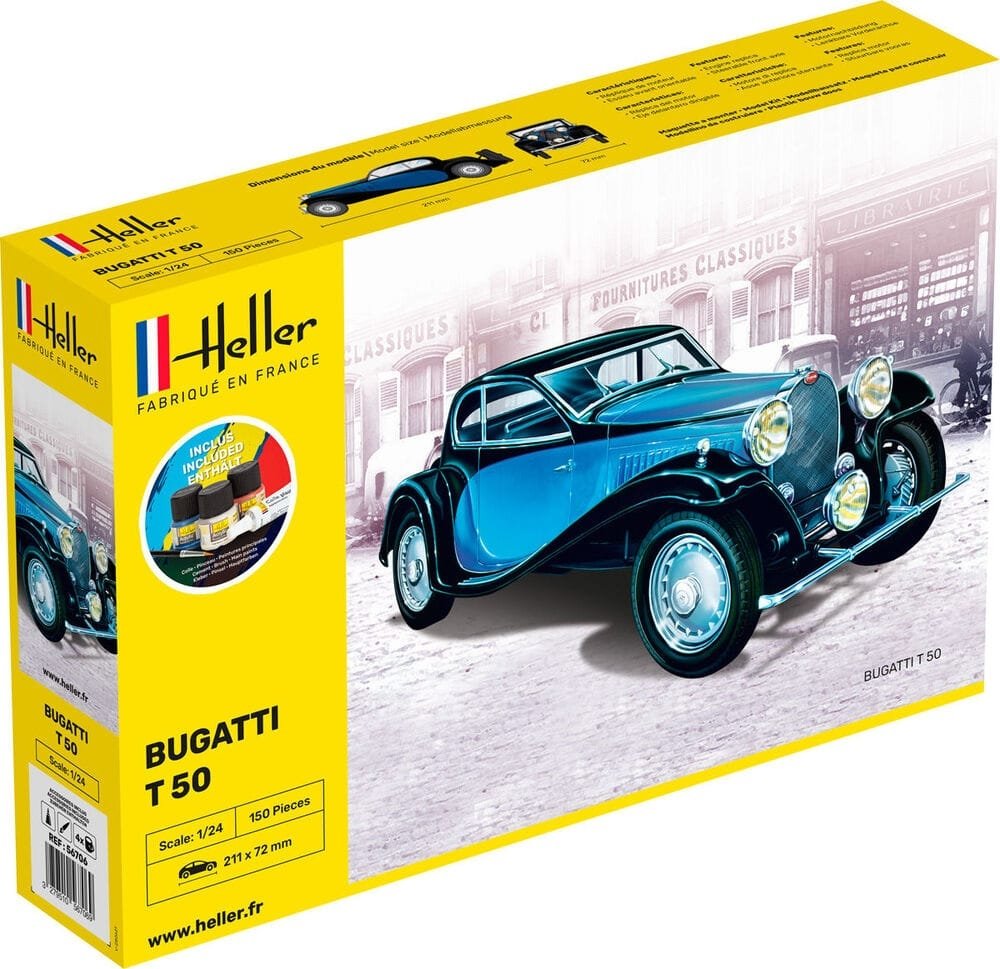 Heller Startsett 1/24 Bugatti T.50 » Best Pris på Prisradar.no