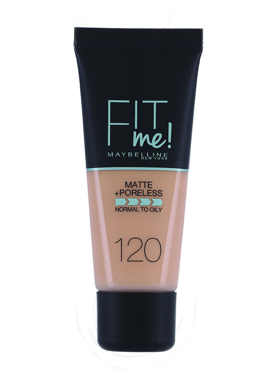 Maybelline Fit Me Matte & Poreless Foundation 120 Classic Ivory Hud ...
