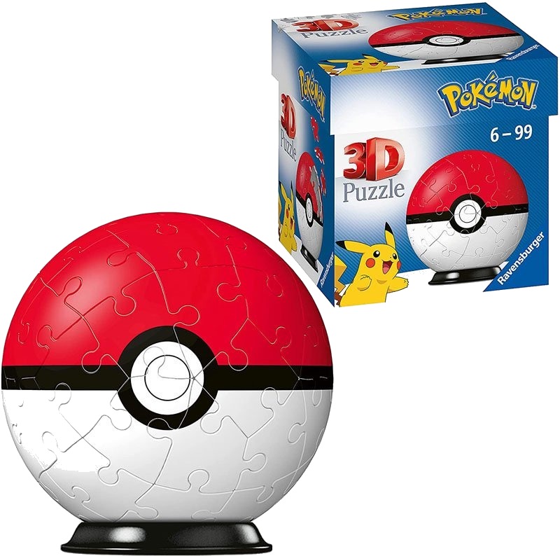 Ravensburger Pokemon Pokeball 3D Puzzle 54pcs. » Best Pris på Prisradar.no