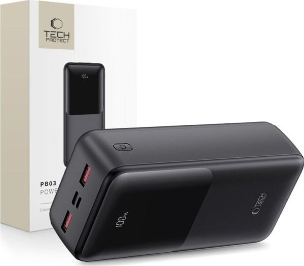 Tech-Protect Pb03 Power Bank 30000Mah 22.5W Black » Best Pris på ...