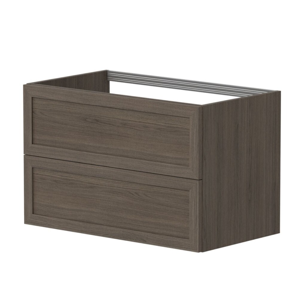 Korsbakken Rustic Servantskap Mørk grå eik / 80cm » Best Pris på ...