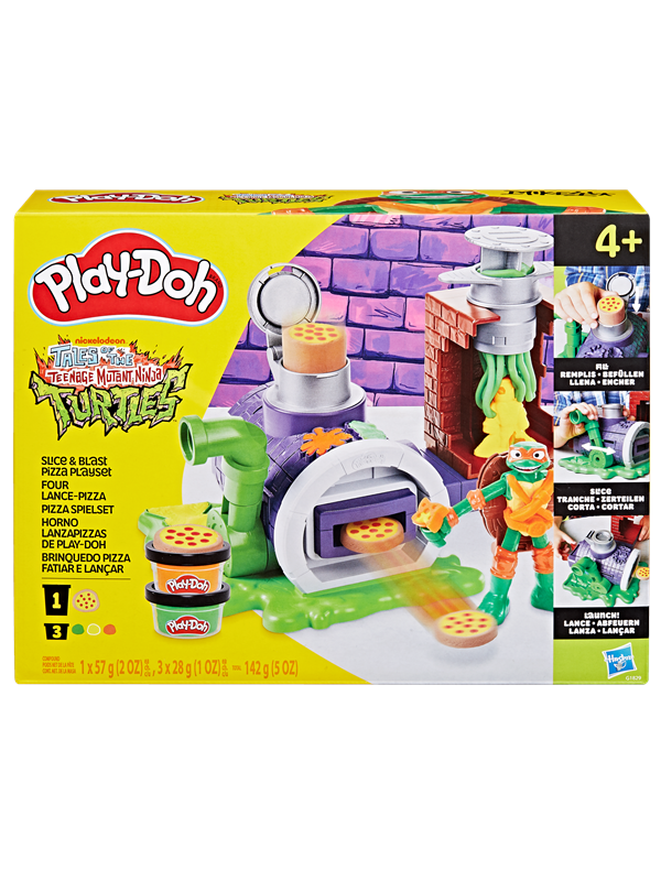 Play Doh Teenage Mutant Ninja Turtles Slice & Blast Pizza Playset ...