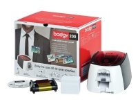 Badgy 200 Plastkortskriver farge fargesublimering/termooverføring CR-80 ...