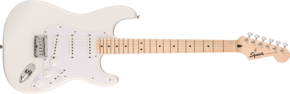 Squier Sonic Stratocaster Ht, Maple Hvit Pickguard, Arctic Hvit » Best ...
