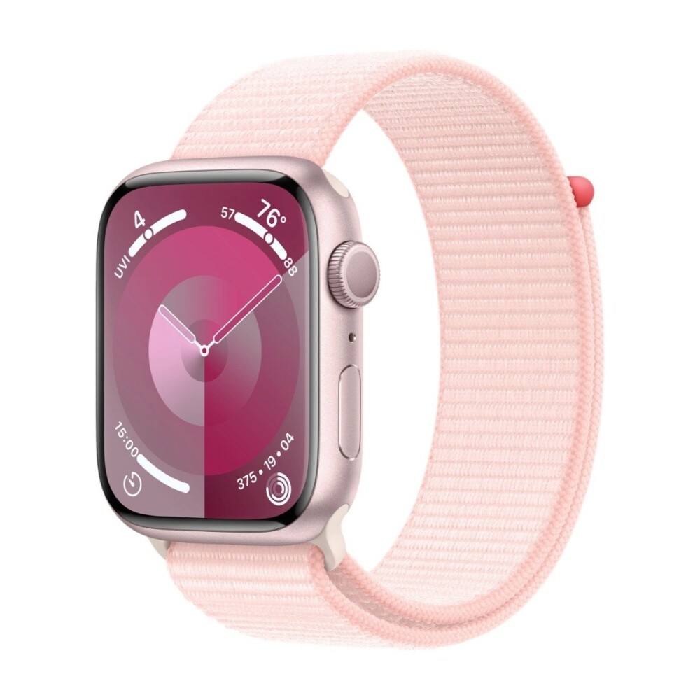 Apple Watch Series 9 GPS 45mm Pink Aluminium Case with Light Pink Sport ...
