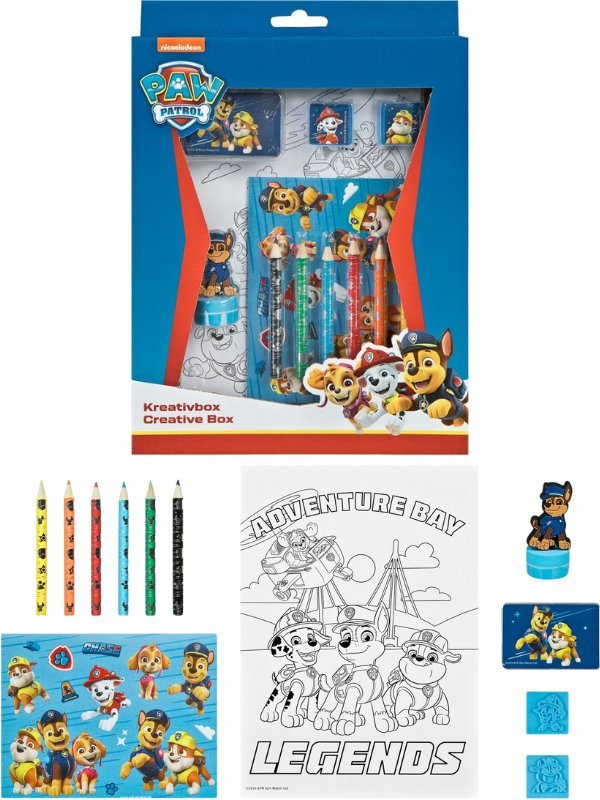 PAW Patrol fargeleggingssett med stempler og klistremerker » Best Pris ...