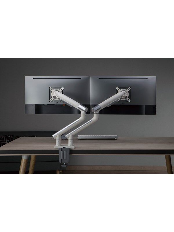 Alterzone Arm Duo USB dobbel monitorarm i aluminium med 2 x USB 3.0 ...