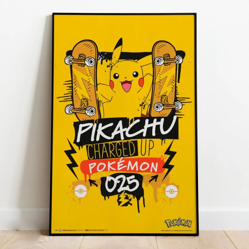 Pokemon Plakat Pikachu Charged Up - 91,5 x 61 cm » Best Pris på ...