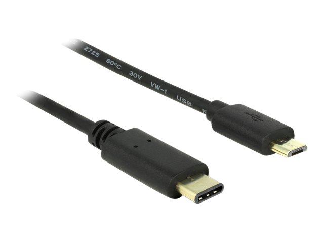 Delock USB-kabel - 24 pin USB-C til Micro-USB type B - 2 m » Best Pris ...