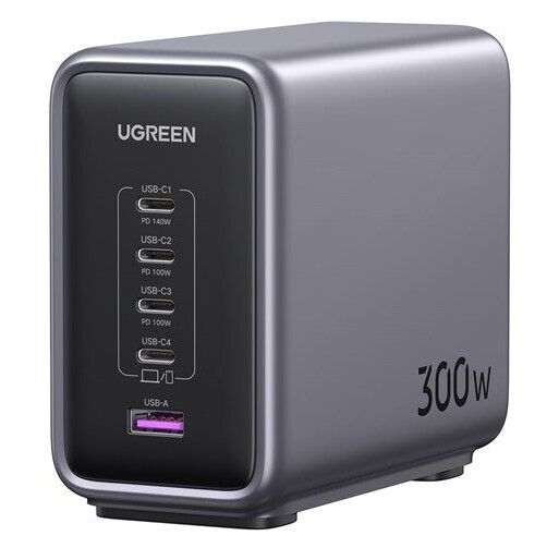 UGREEN 300W Desktop Fast Charger 1*USB-A+4*USB-C » Best Pris på ...