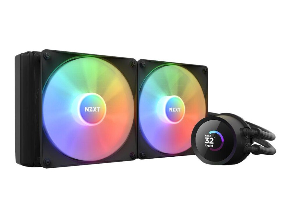 NZXT Kraken 280 RGB - Black 280mm AIO vannkjøling med LCD-skjerm og RGB ...