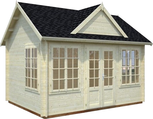 Palmako Anneks claudia 11,5 12,0 m2. 34 mm laft » Best Pris på Prisradar.no