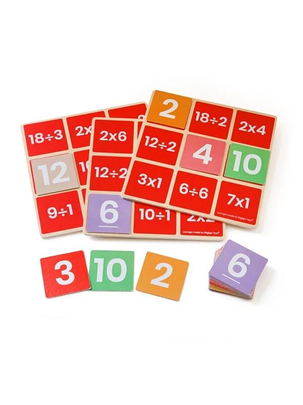 Bigjigs Multiplication and Division Math Bingo Game » Best Pris på ...