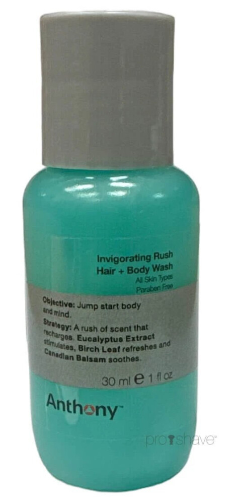 Anthony Invigorating Rush Hair & Body Wash 30 ml Travel Size » Best ...