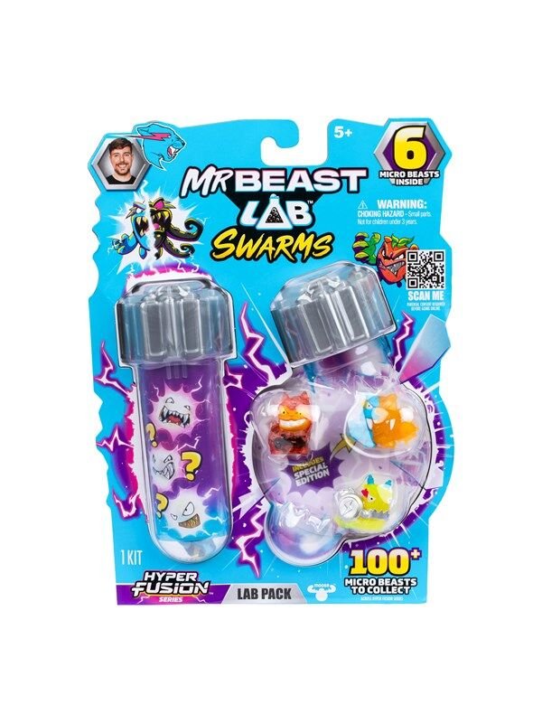 MrBeast Lab Swarms Fusion Figur 6-pack med samlefigurer » Best Pris på ...