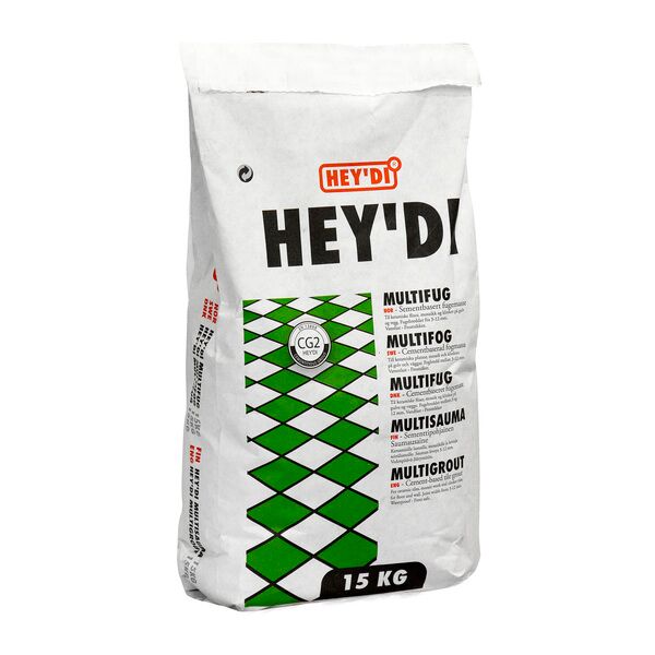 Heydi Fugemasse Heydi Multifug Lysgrå 15kg » Best Pris på Prisradar.no