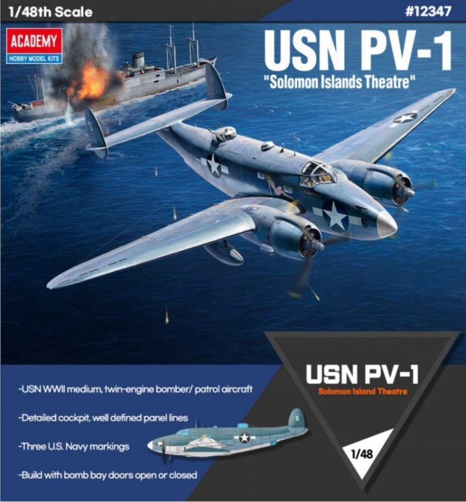 Academy 1/48 USN PV-1 "Solomon Islands Theatre" » Best Pris på Prisradar.no