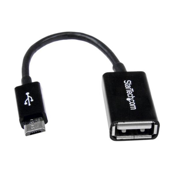 StarTech USB A til Micro-B OTG Adapter 12,7 cm Svart » Best Pris på ...