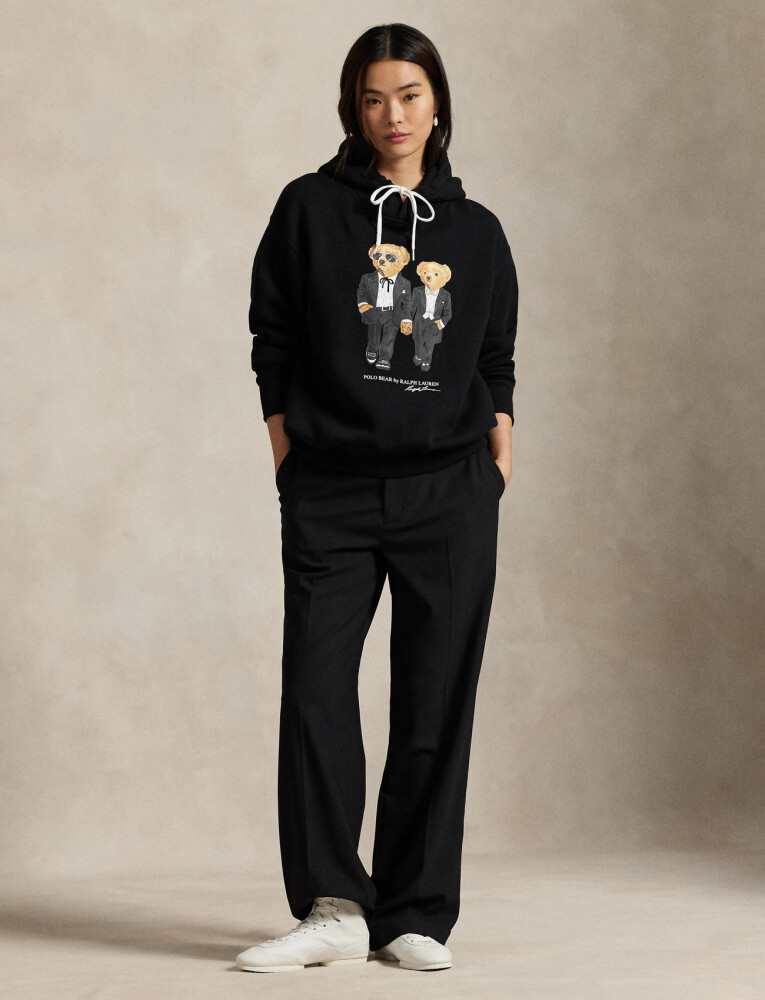 Polo Ralph Lauren Ralph & Ricky Bear Fleece Hoodie - Black - S » Best ...