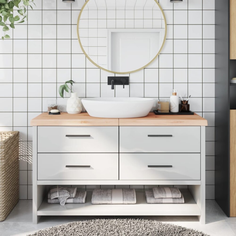 Benkeplate til bad 140x60x6 cm ubehandlet heltre » Best Pris på ...