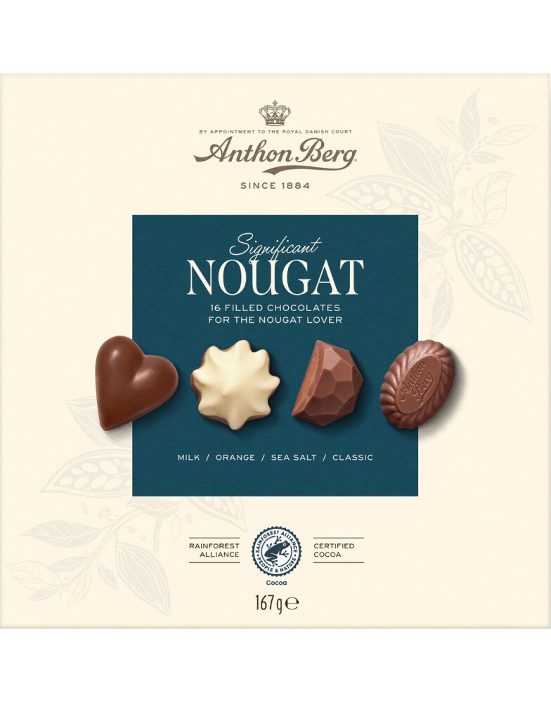 Anthon Berg Significant Nougat Eske med Forskjellig Nougatsjokolade 167 ...