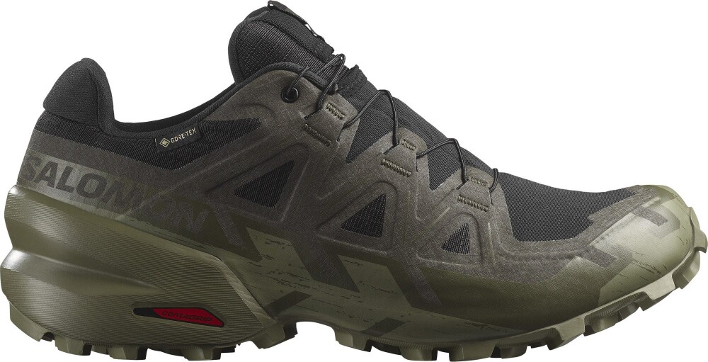 Salomon Men's Speedcross 6 GORE TEX Black/Peat/Deep Lichen Green Black ...
