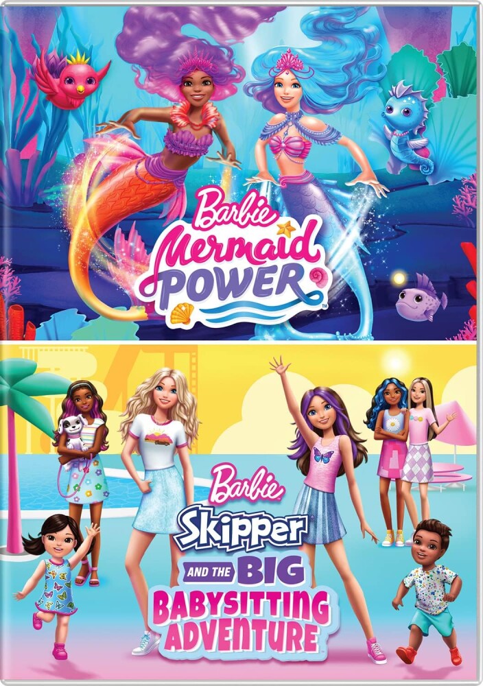 Barbie: Mermaid Power + Skipper And The Big Babysitting Adventure DVD ...