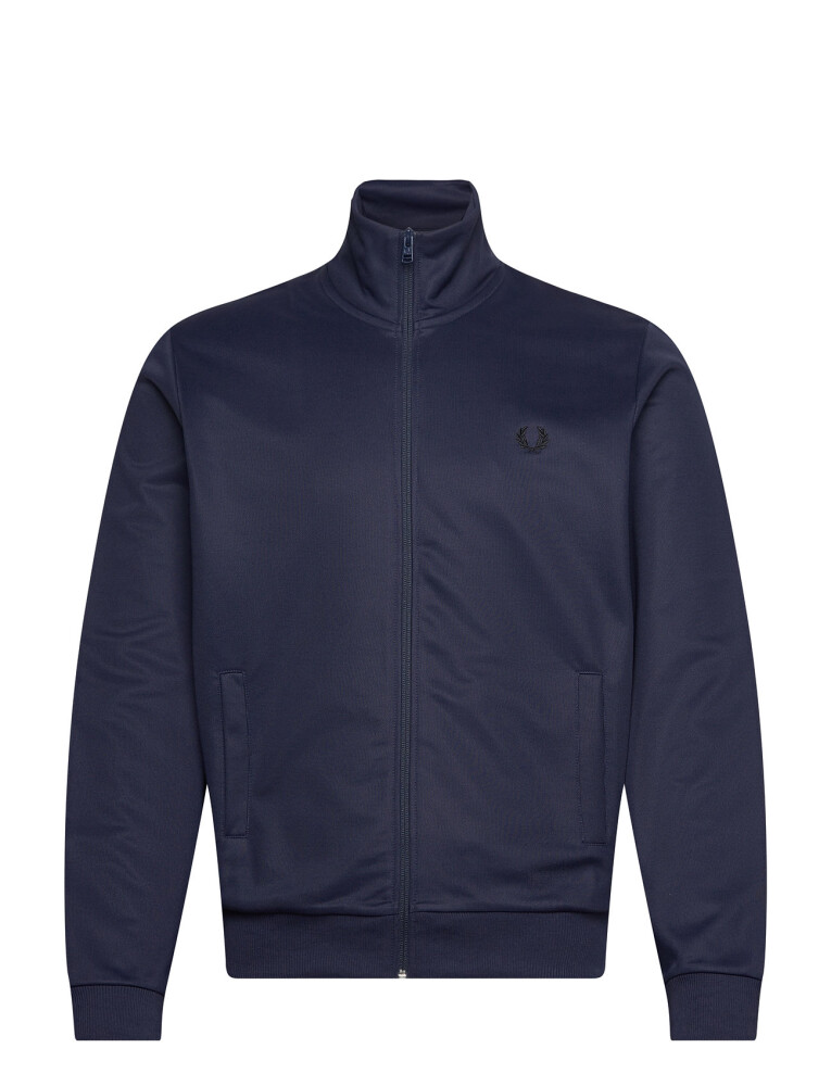 Fred Perry Track Jacket - Black - S » Best Pris på Prisradar.no