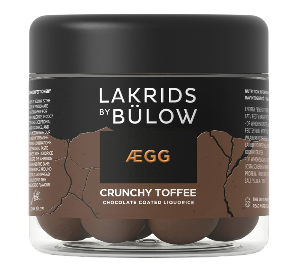 Lakrids By Johan Bülow Ægg lakris liten crunchy toffee 125g » Best Pris ...