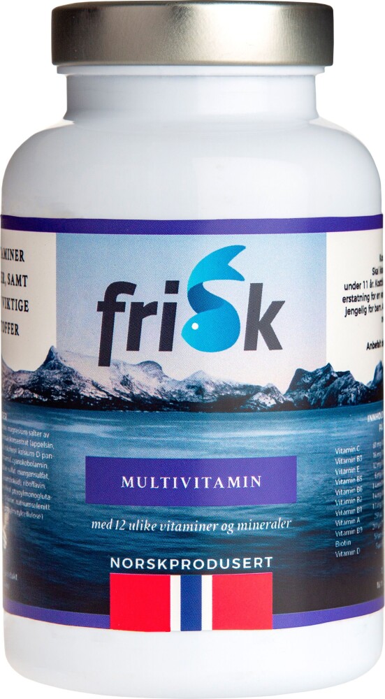 Frisk Multivitamin, 120 Tabletter » Best Pris på Prisradar.no