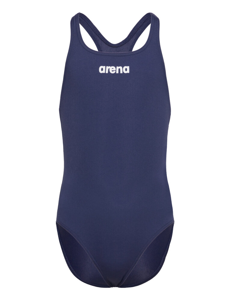 Arena Girl"s Team Swimsuit Swim Pro Solid Navy 140 » Best Pris på ...