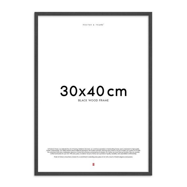 Poster & Frame Treramme 30x40 cm svart » Best Pris på Prisradar.no