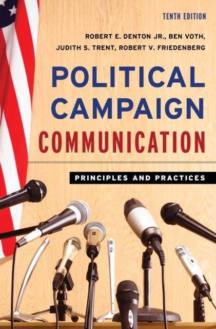 Political Campaign Communication Av Robert E. Jr. Denton, Ben Voth ...