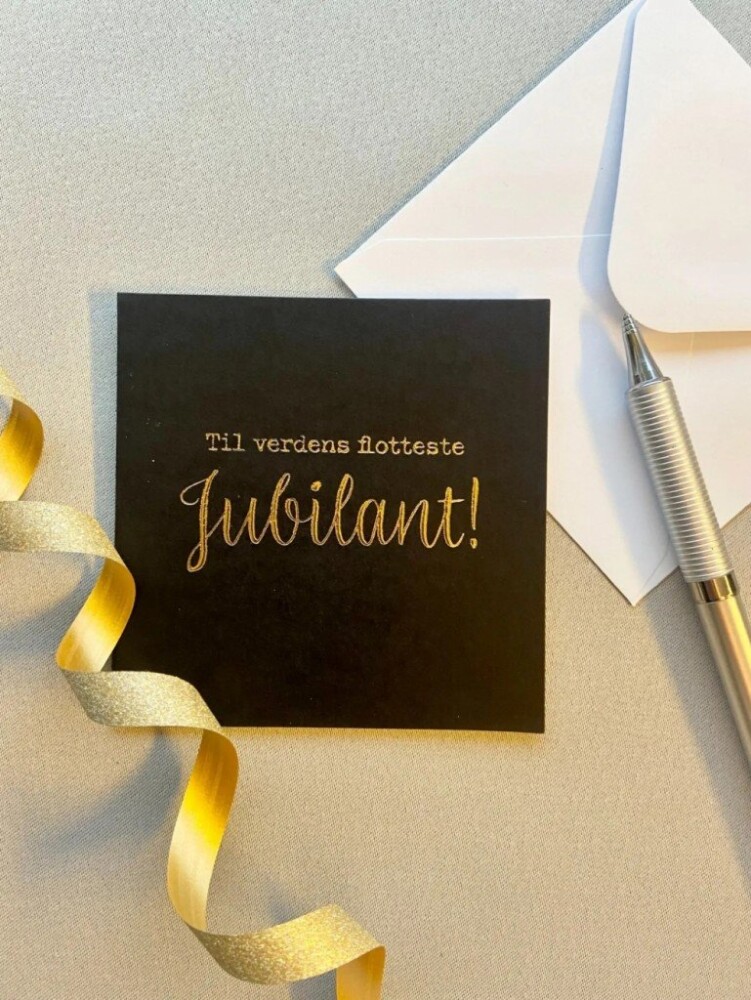 NORWAY DESIGN STUDIO Kort "Til verdens flotteste jubilant" » Best Pris ...