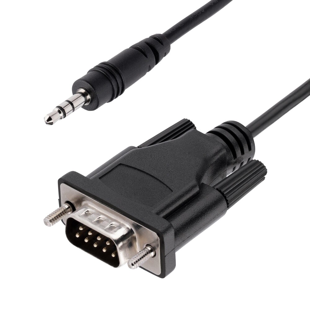 StarTech 3ft 1m DB9 to 3.5mm Serial Cable for Serial Device ...