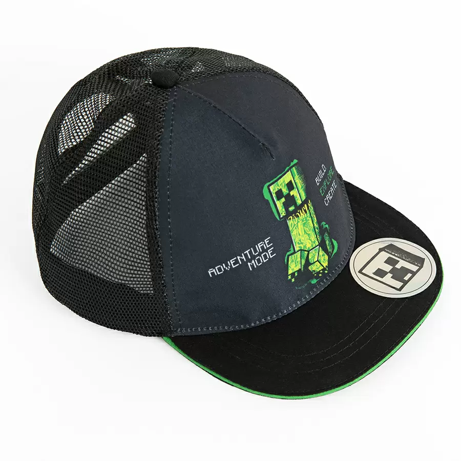 Minecraft Caps Creeper Adventure Mode Normal Voksen Sort » Best Pris på ...