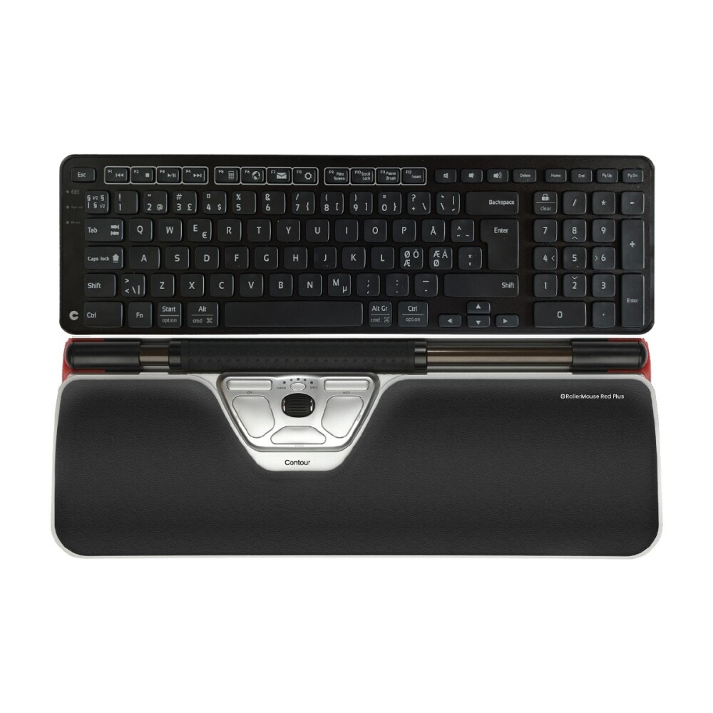 Contour RollerMouse Red Plus Trådløs Ergonomisk Trackball Mus med ...