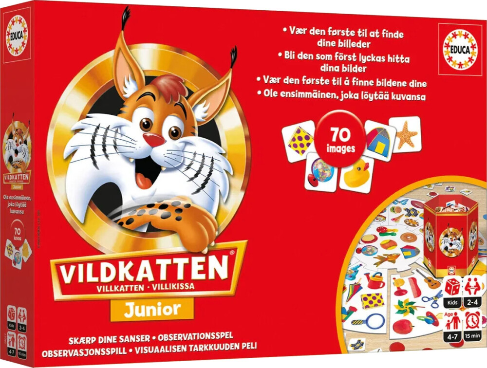 Educa Vildkatten Brettspill for Barn - 70 Bilder, 2-4 Spillere » Best ...