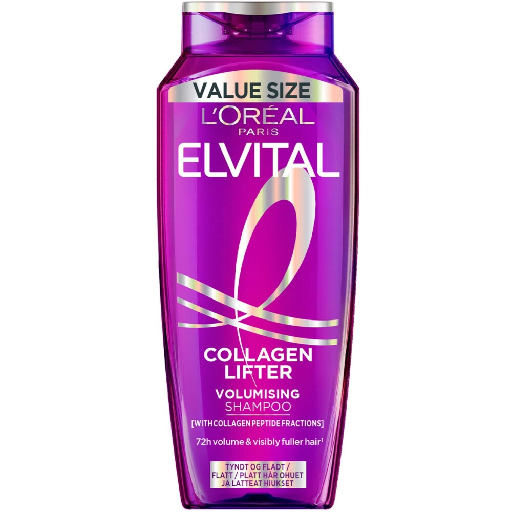L'Oreal Paris Elvital Collagen Lifter Volumshampoo 500 ml for Fint Hår ...