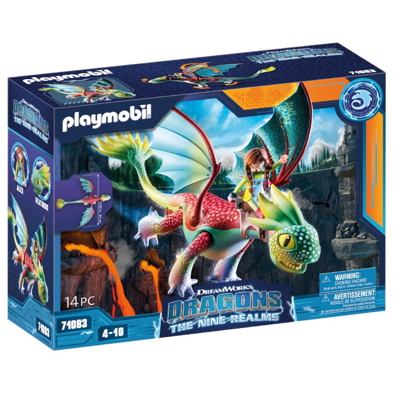 Playmobil Dragons - Drager: Nine Realms - Feathers og Alex » Best Pris ...