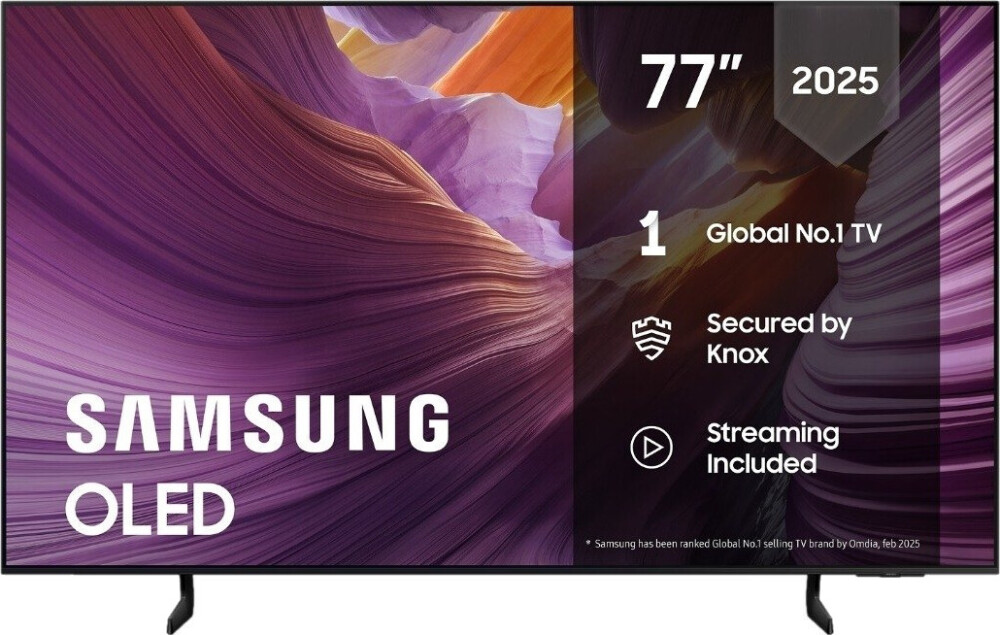Samsung 77" S85F OLED 4K Smart-TV 2025 med AI-prosessor og Dolby Atmos ...