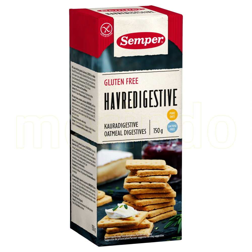 Semper Havrekjeks Digestive Glutenfri 150g » Best Pris på Prisradar.no