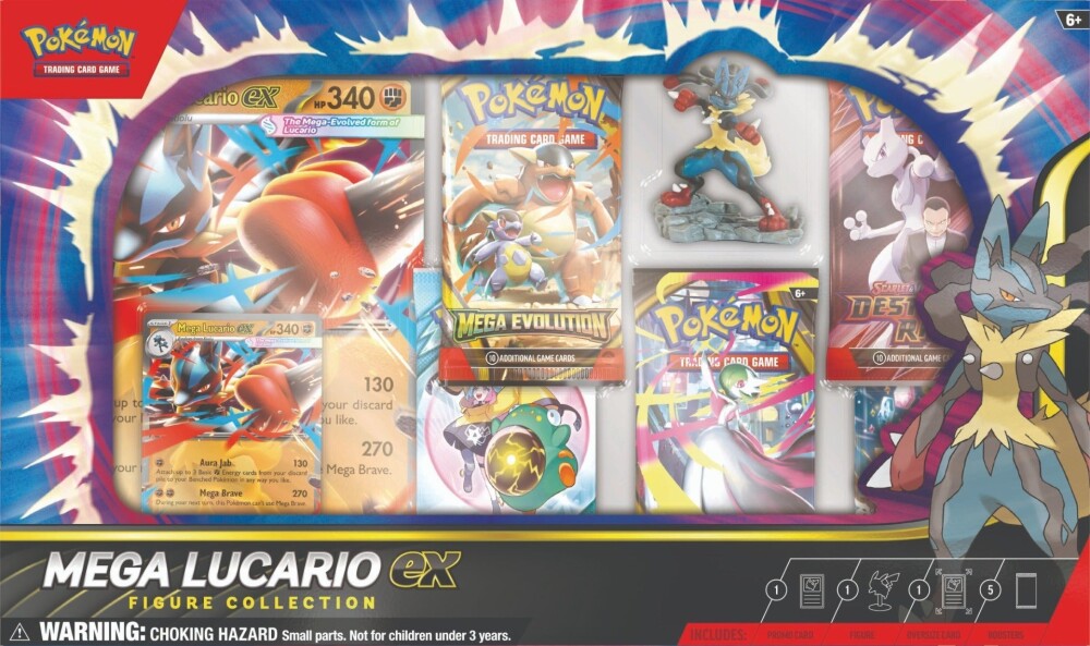 Pokemon TCG Mega Lucario EX Collection Box » Best Pris på Prisradar.no
