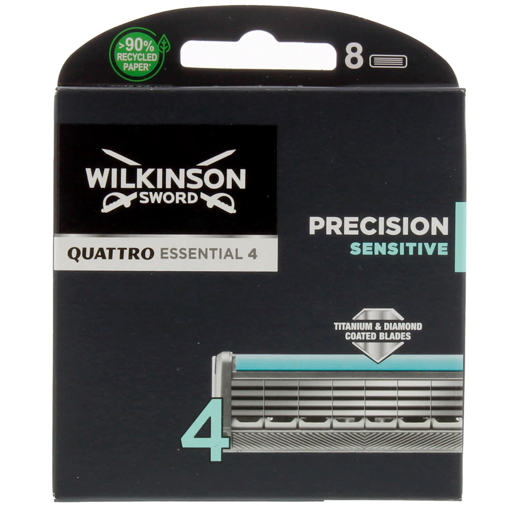 Wilkinson Quattro Titanium Precision Sensitive Barberblader 8 pcs ...