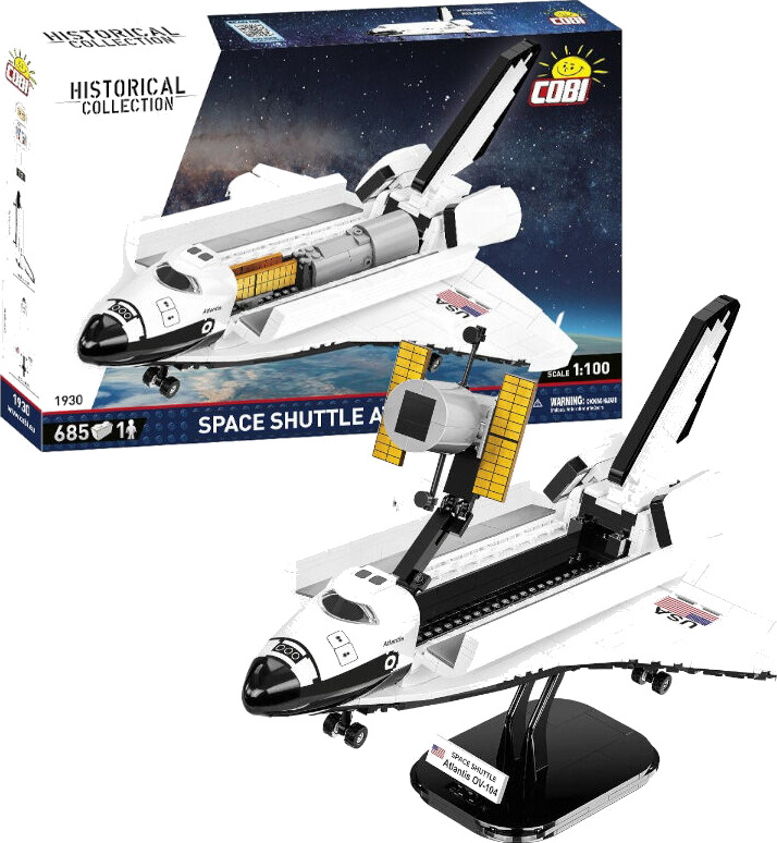 Cobi Historical Collection Byggesett 685 Deler Atlantis Space Shuttle ...