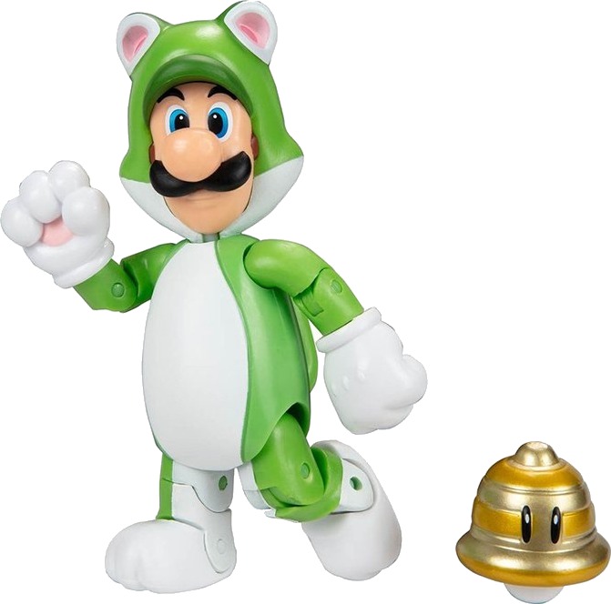 Nintendo Super Mario figur 10 cm Cat Luigi med Super Bell » Best Pris ...