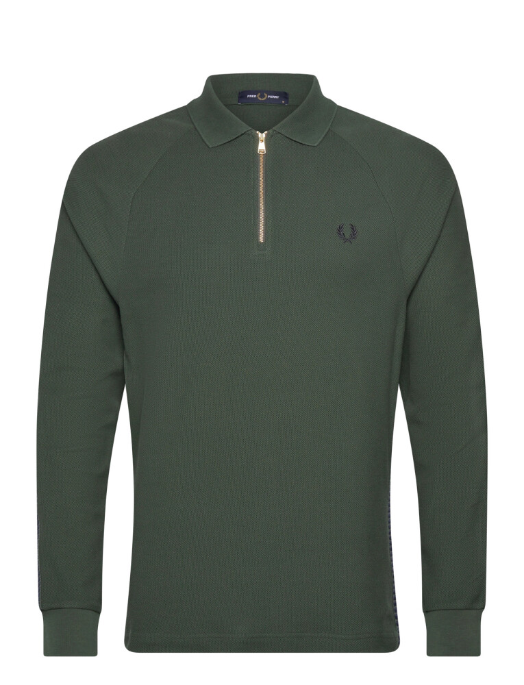 Fred Perry Dash Taped Z/N Polo Shirt - Green - S » Best Pris på ...
