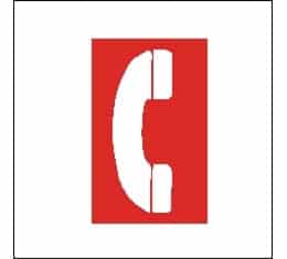 EMERG.TELEPHONE STATION 15X15 ETTERLYSENDE Alu-plate 20x20cm » Best ...